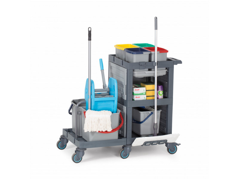 PROCART 1352 - HOSPITAL CLEANING TROLLEY